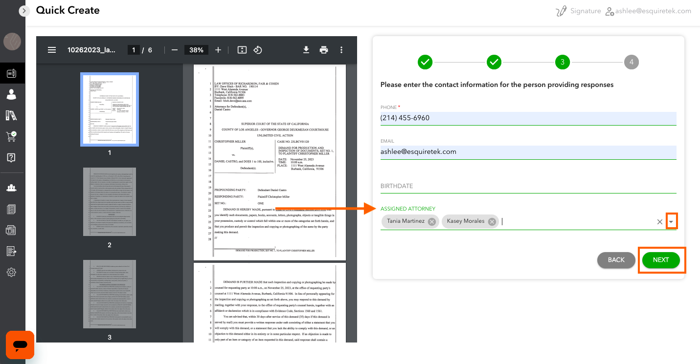 How and do I assign an attorney to a case? – EsquireTek